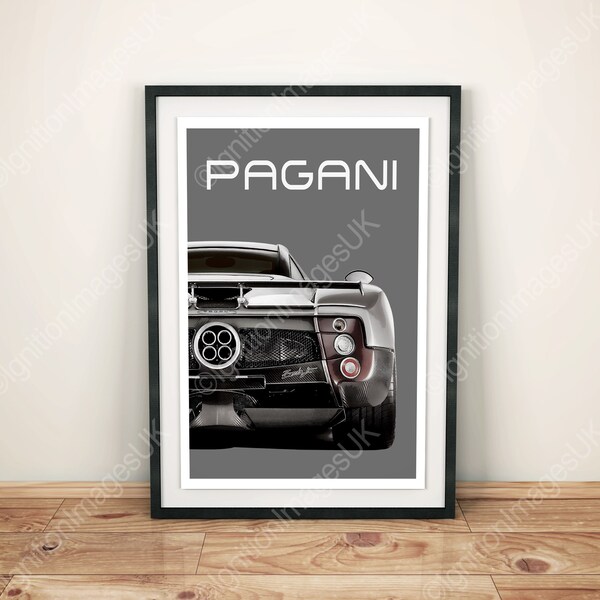 Pagani Poster - Etsy