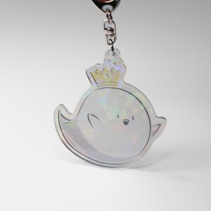 Mario Inspired Keychain | King Boo Fan Art | Cute Acrylic Ghost ...