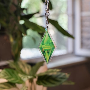 SIMS Inspired Keychain Sims Plumbob Fan Art Cute Acrylic Keychain With ...