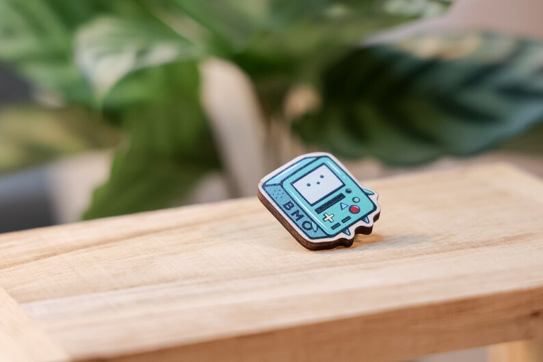 Adventure Time Inspired BMO Fan Art Wooden Pins Adorable - Etsy