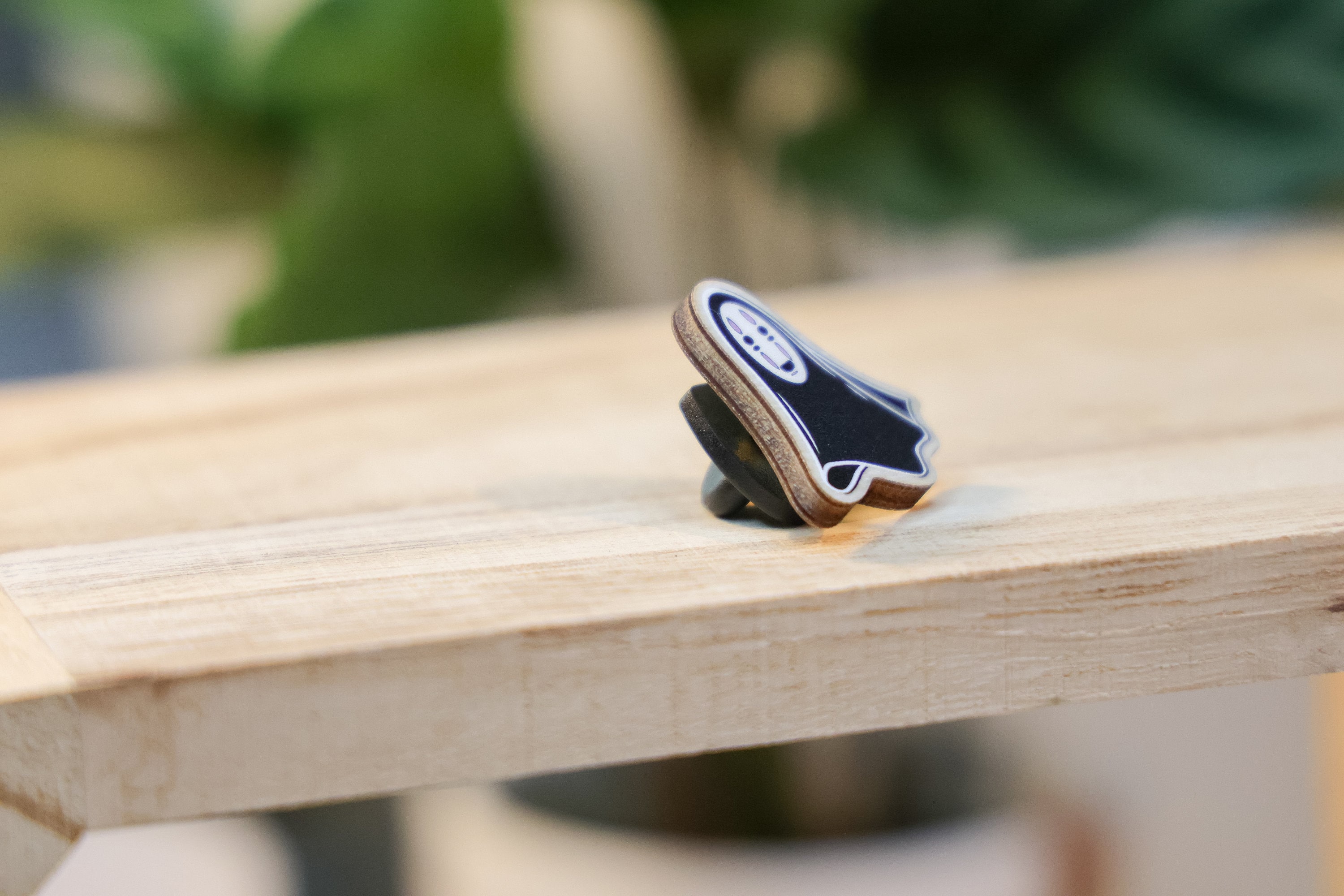 No-face Inspired | Spirited Away Fan Art | Wooden Pins | Adorable ...