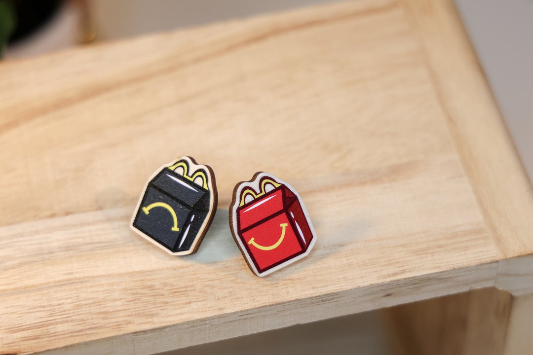 Happy Meal | Unhappy Meal | Cute Wooden Pins | Adorable Mcdonalds ...