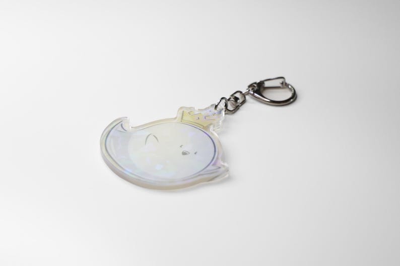 Mario Inspired Keychain | King Boo Fan Art | Cute Acrylic Ghost ...
