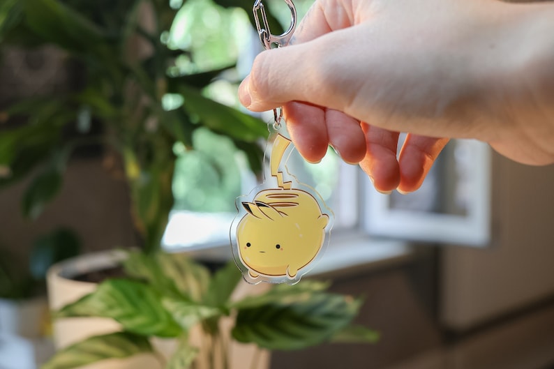 Pokémon Inspired Keychain Pikachu Fan Art Cute Acrylic Keychain - Etsy ...