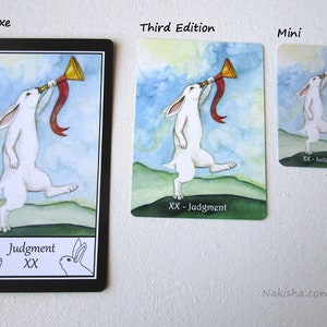 Discontinued - MINI Rabbit Tarot Deck - Mini Animal Art Card Deck - NO ...