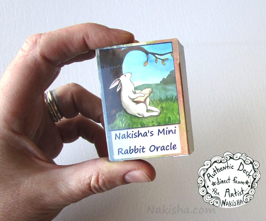 Nakisha's Mini Rabbit Oracle - Animal Art Card Deck, Rabbit Art Cards ...