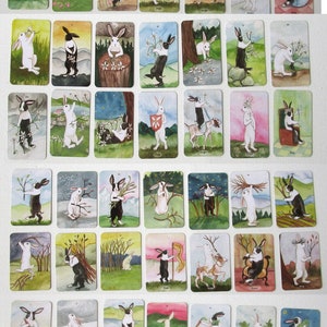 The Rabbit Tarot - Animal Art Card Deck - Third Edition - Playing Card ...