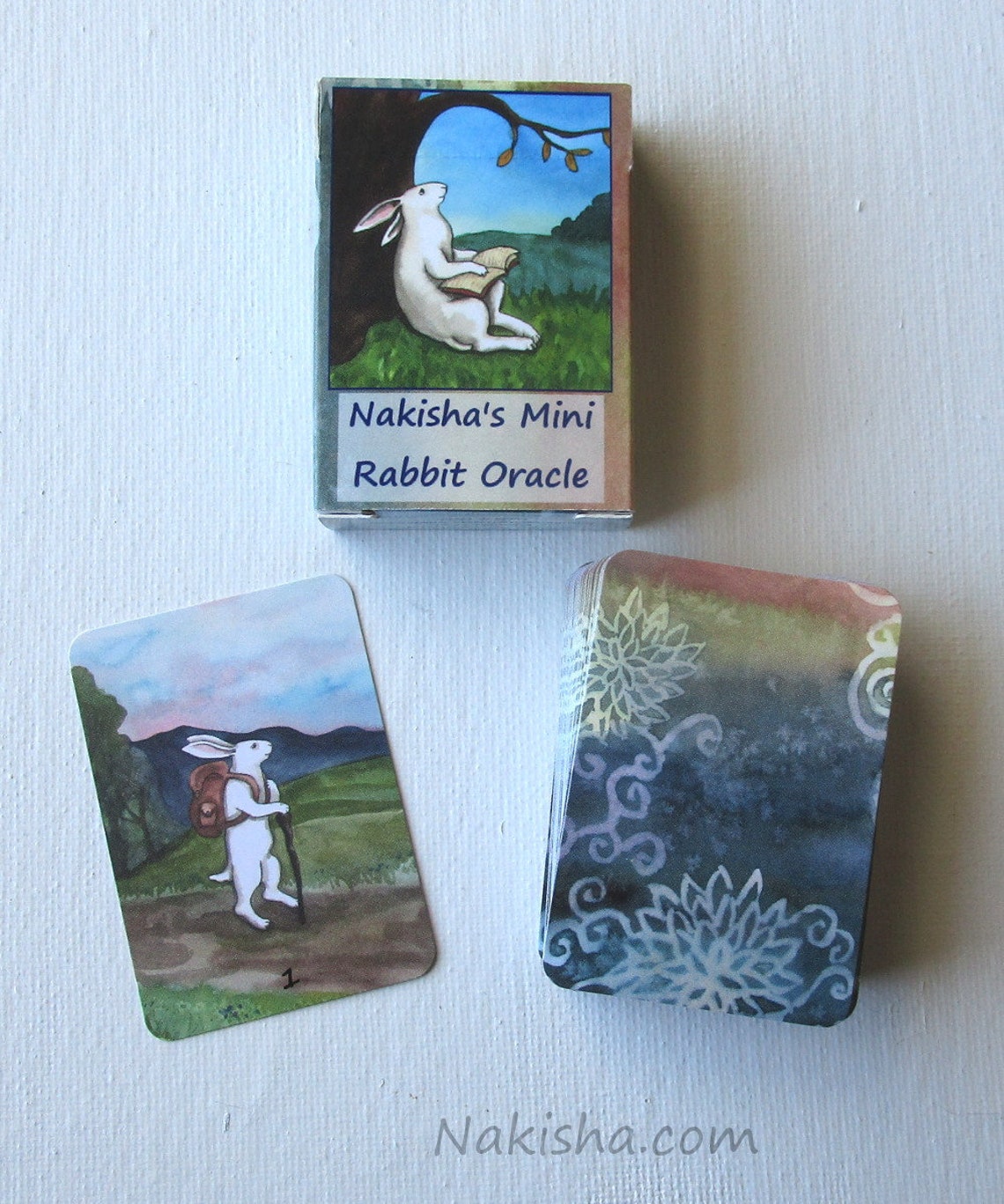 Nakisha's Mini Rabbit Oracle Animal Art Card Deck | Etsy