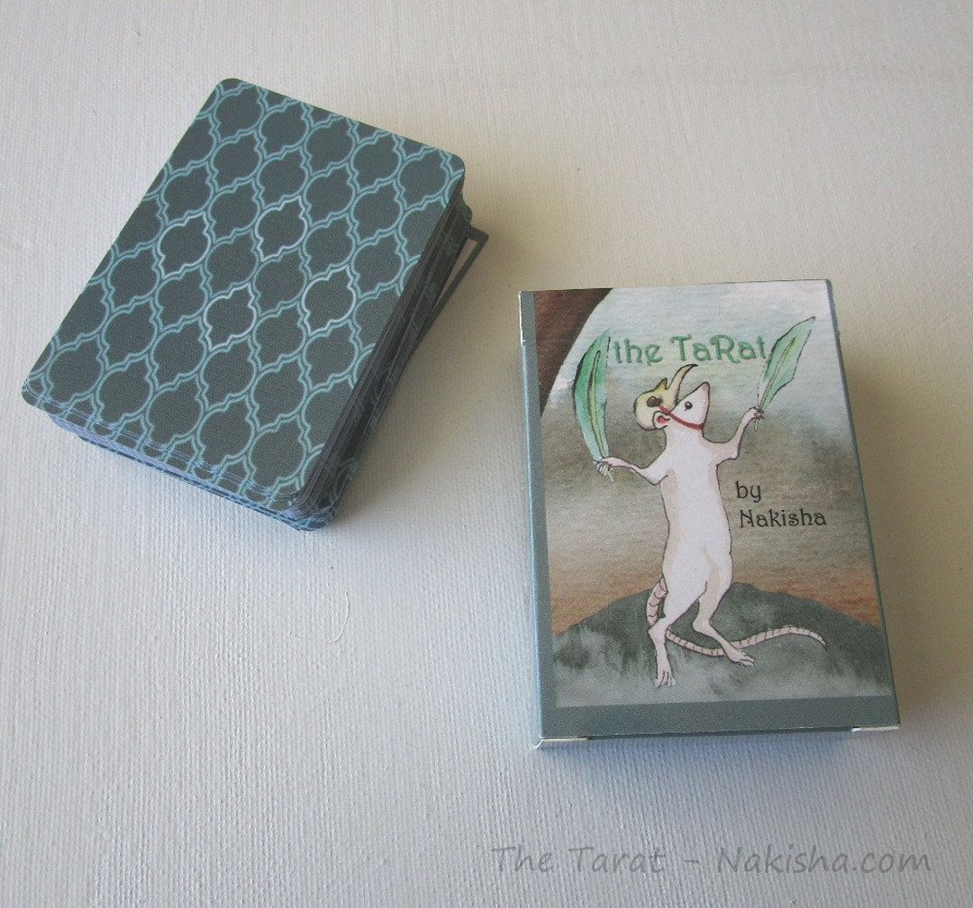 The Tarat Animal Art Card Deck White Rat Tarot, Original Rodent Art ...