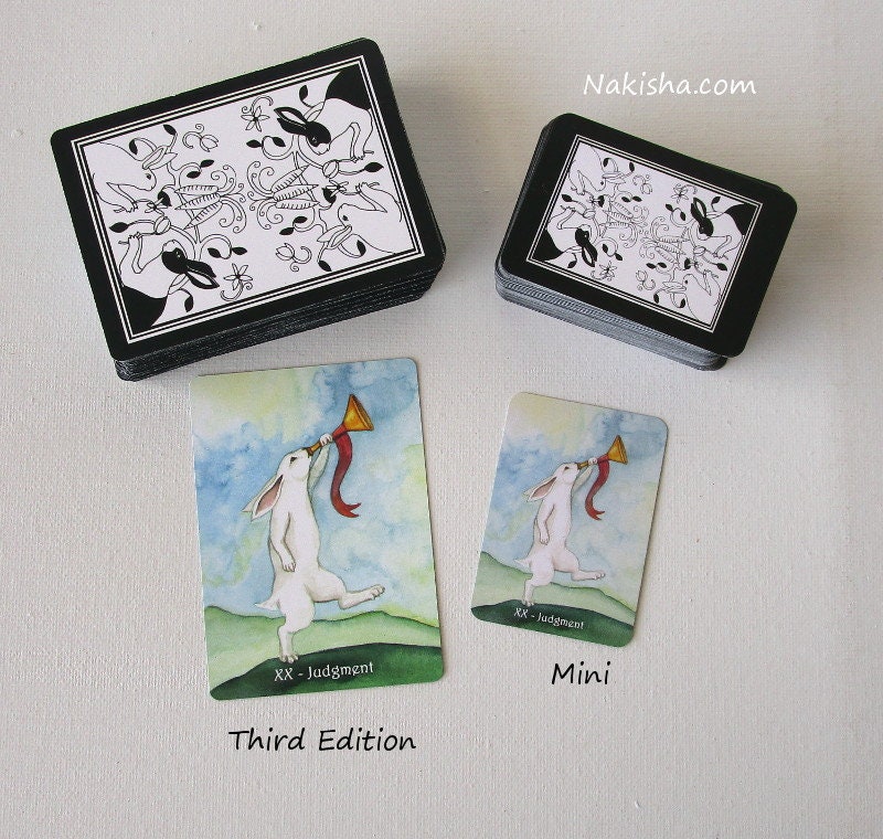 Discontinued MINI Rabbit Tarot Deck Mini Animal Art Card - Etsy