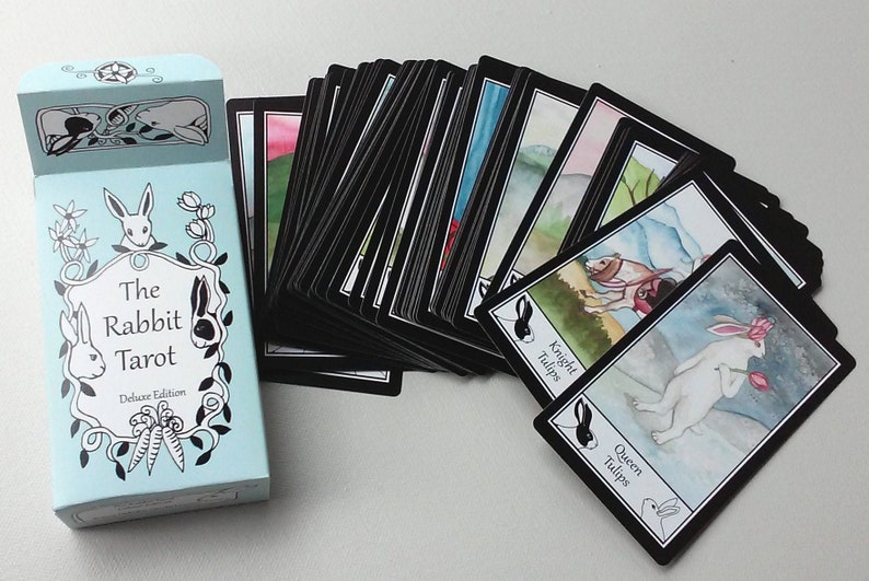 The Rabbit Tarot Deluxe Version Animal Art Card deck - Etsy 日本