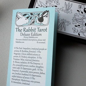 The Rabbit Tarot - Deluxe Version- Animal Art Card Deck From Original ...