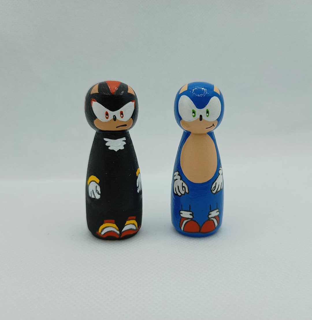 Sonic the Hedgehog Peg Doll - Etsy