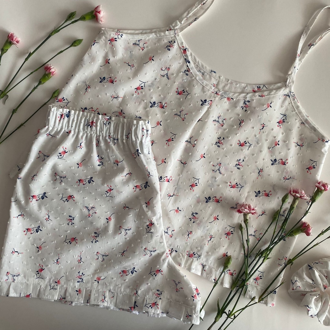 Handmade Loungewear Set | New Floral Pattern | Gift Loungewear Sets for ...