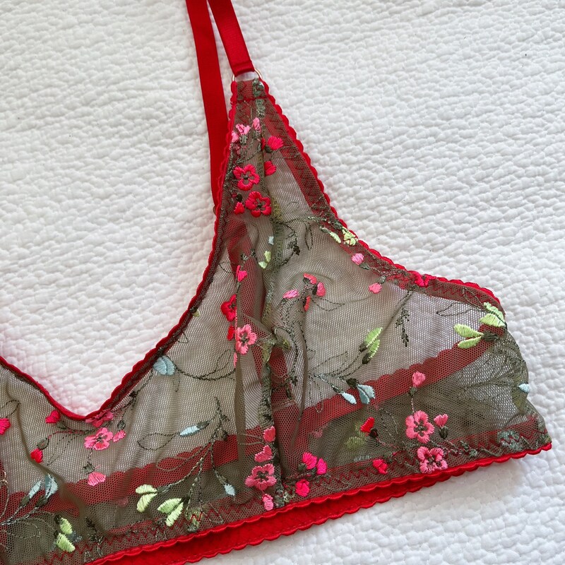 Sheer Bralette Set - Etsy