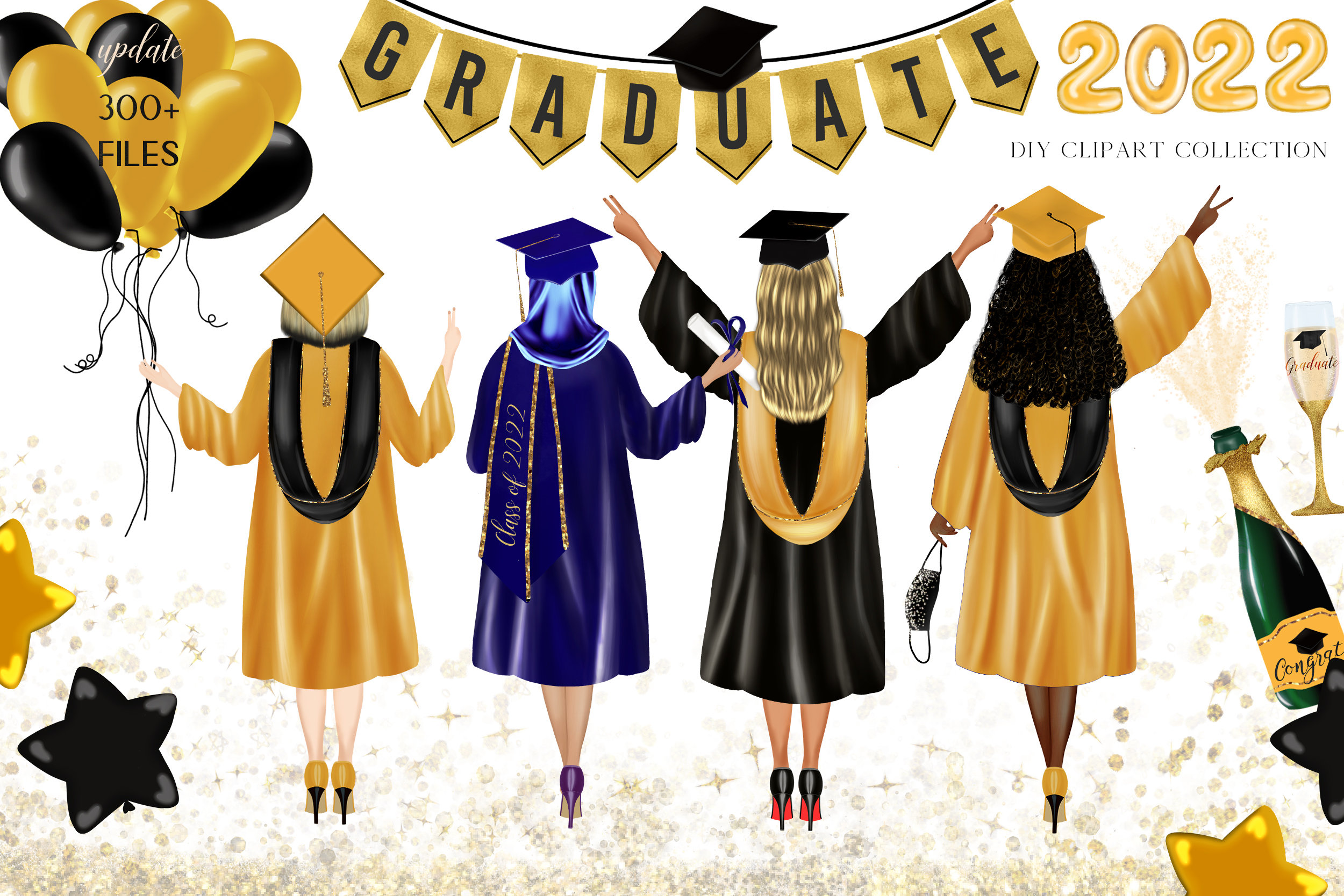 Vintage Graduation Clip Art