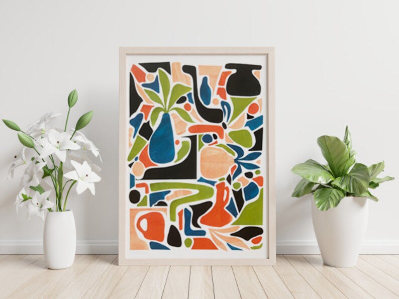 Collage Still Life Abstracted. Recycled Card A4 A3 - Etsy UK