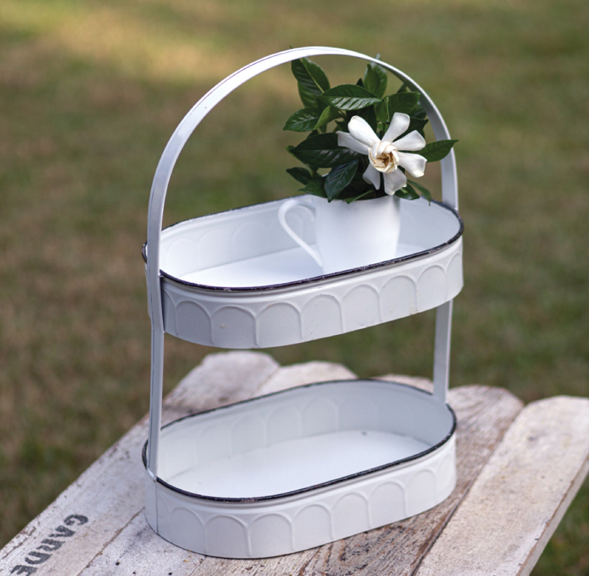 Kitchen Décor Kitchen & Dining Rustic Corrugated Tray Corrugated Oval ...