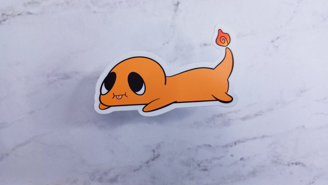 Fire Lizard Starter Blep Sticker Waterproof Vinyl - Etsy