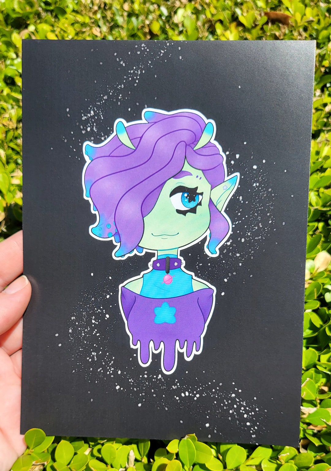 Octo Alien 5x7 Print - Etsy
