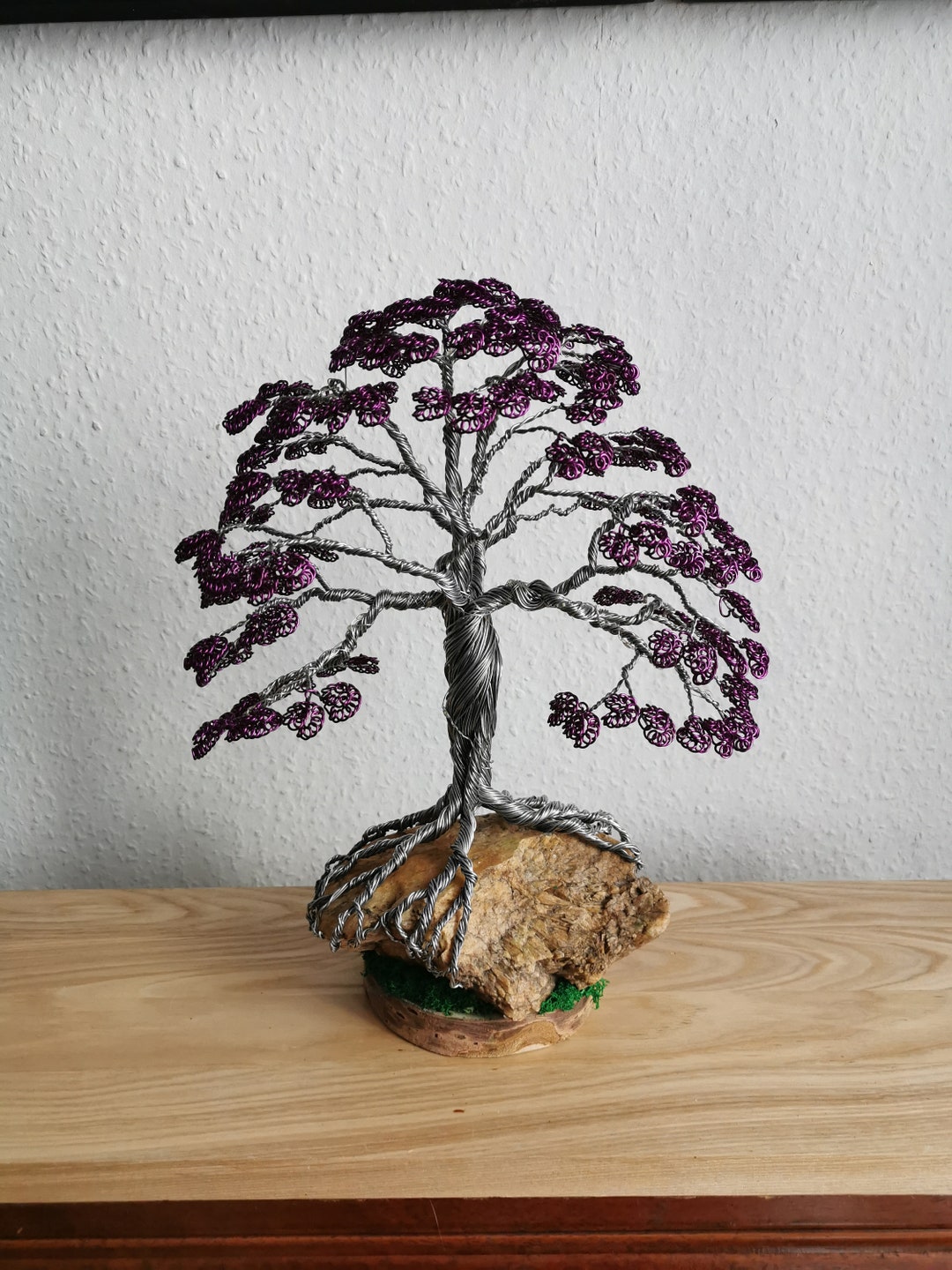 Violet Lit Lucky Tree * Lit Wire Tree of Life * Great Decoration ...