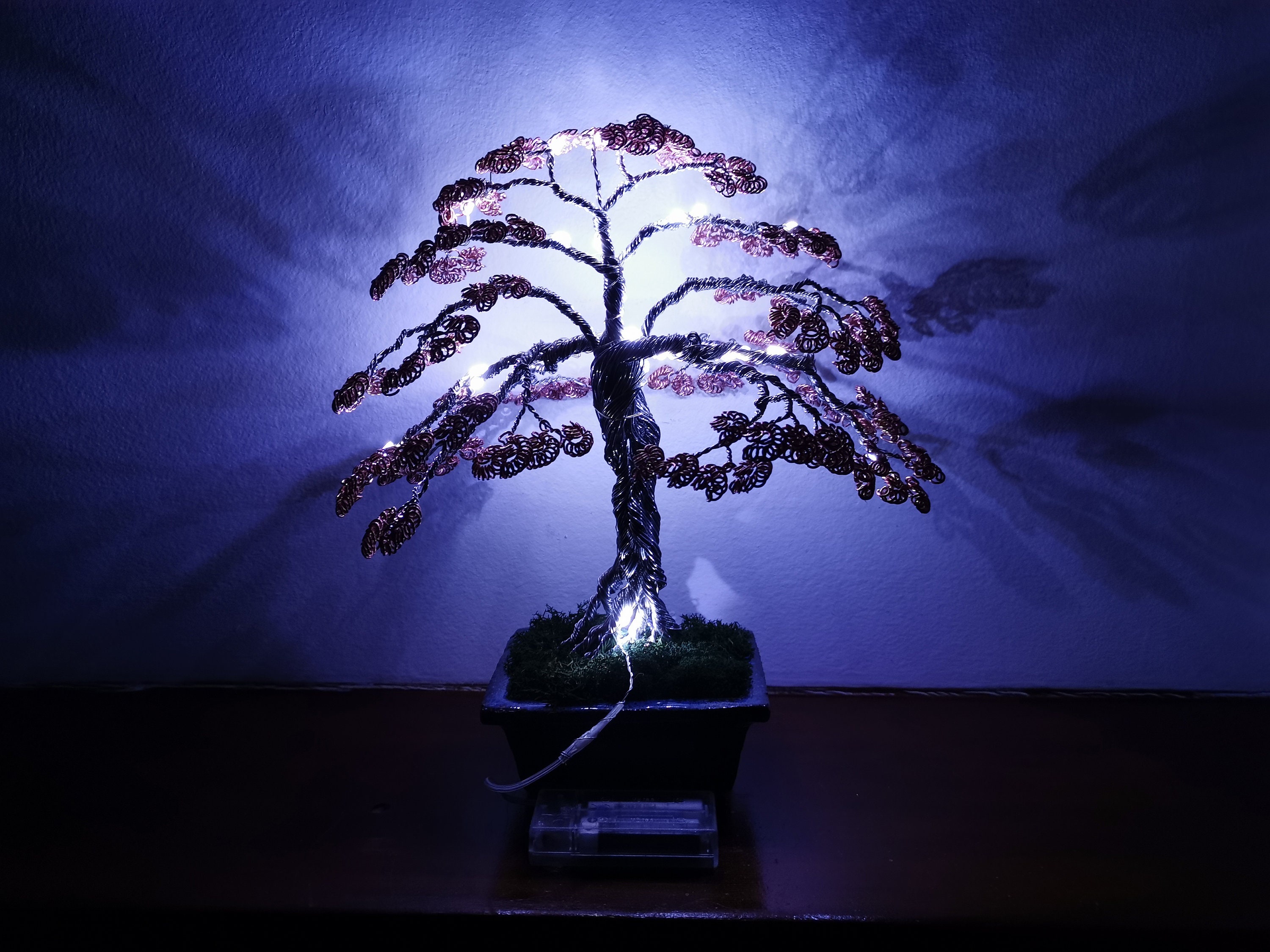 Illuminated Wire Tree With Midrange Leaves, a Perfect Gift and ...