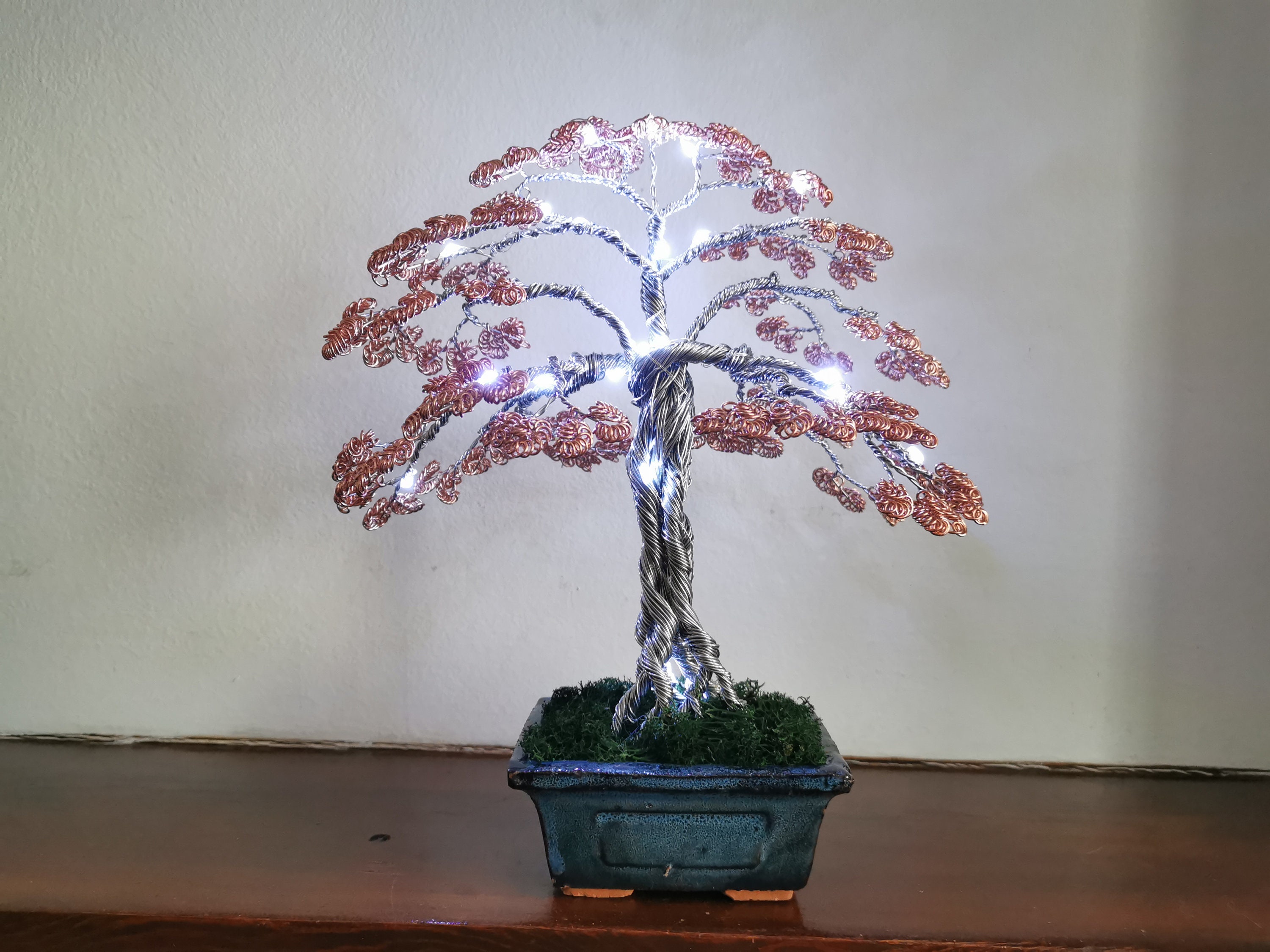 Illuminated Wire Tree With Midrange Leaves, a Perfect Gift and ...