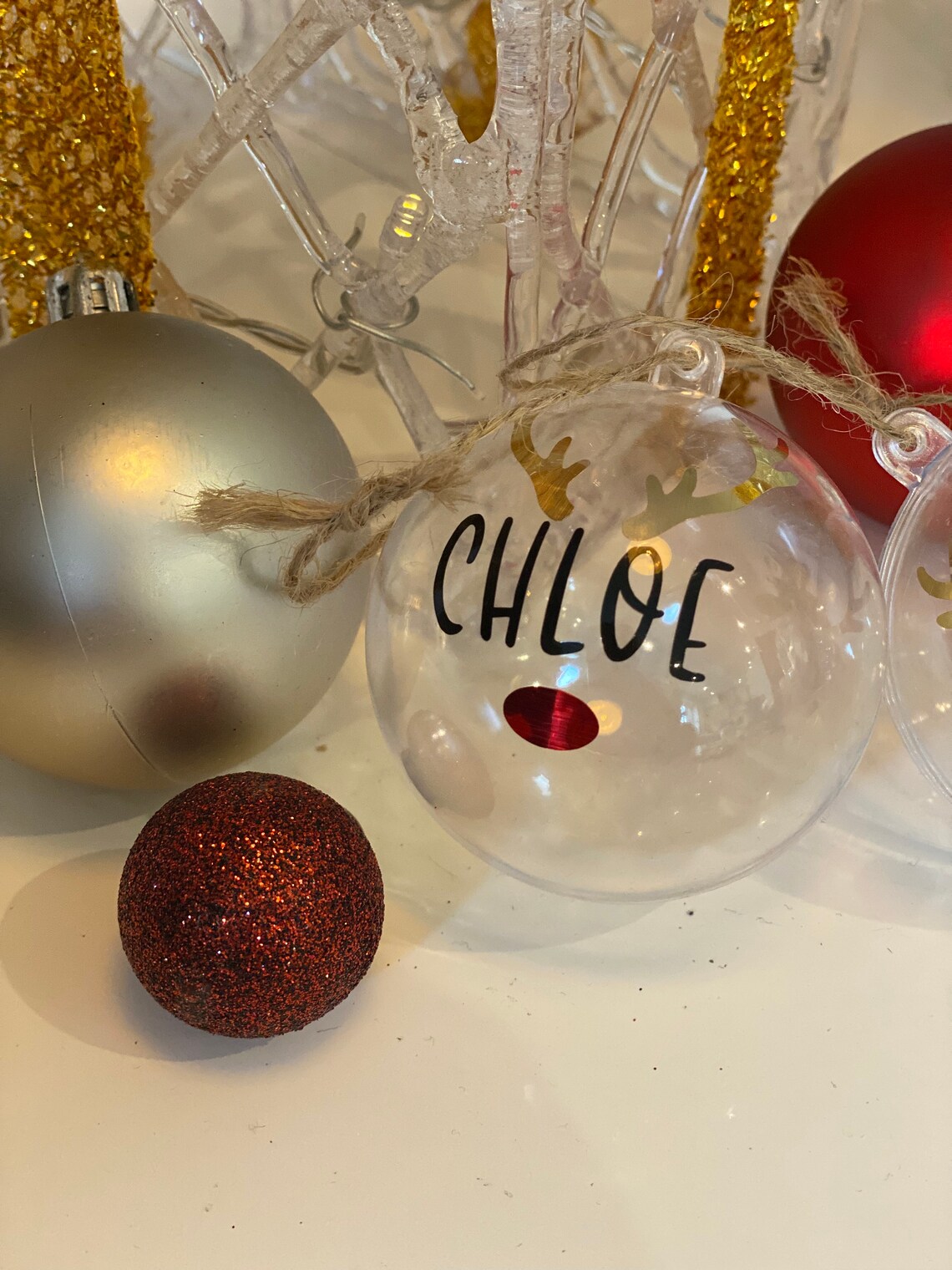 Personalised Fillable Christmas Bauble Hanging Christmas Tree - Etsy