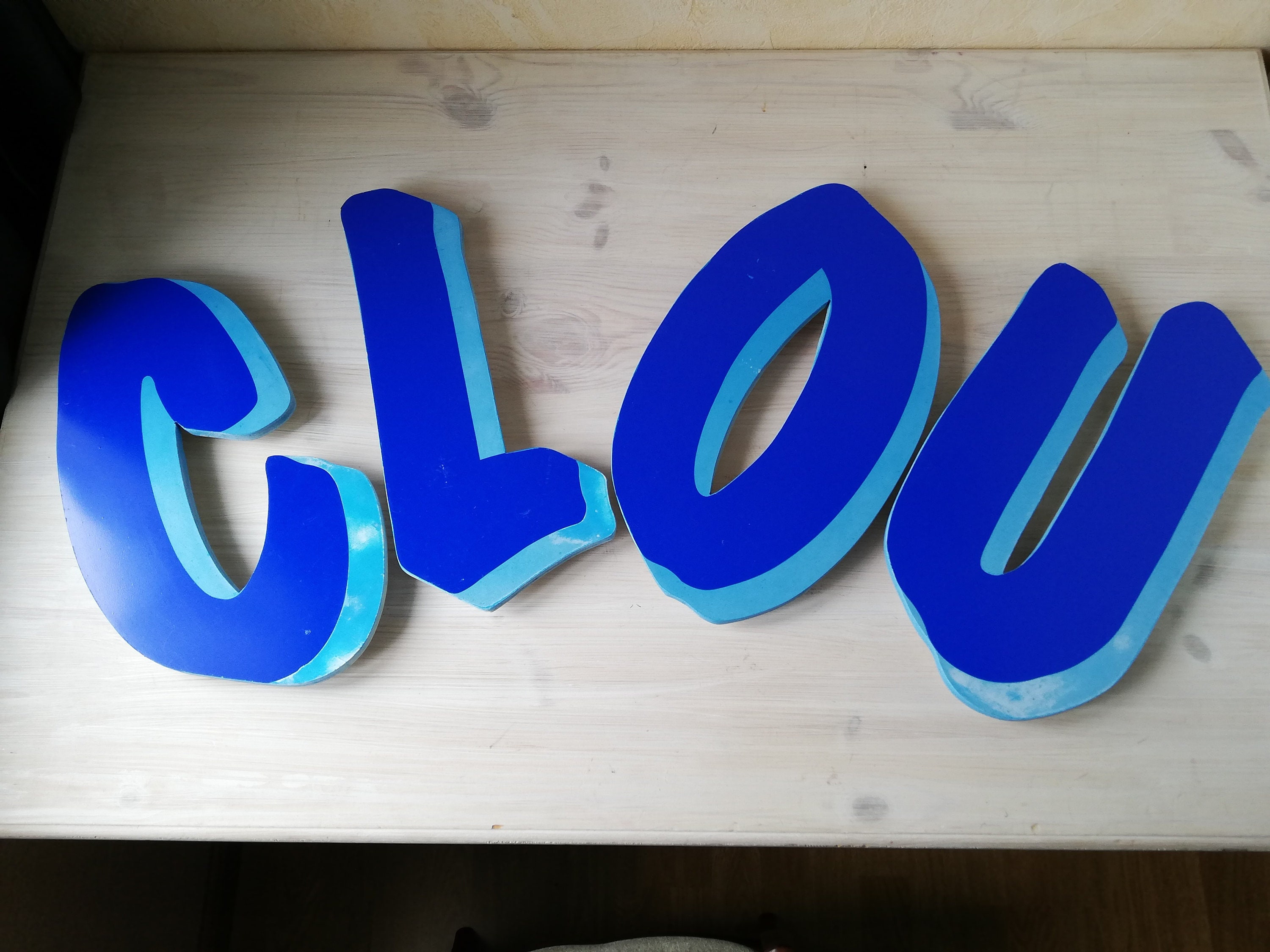 Sign letters forming the word CLOU | Etsy