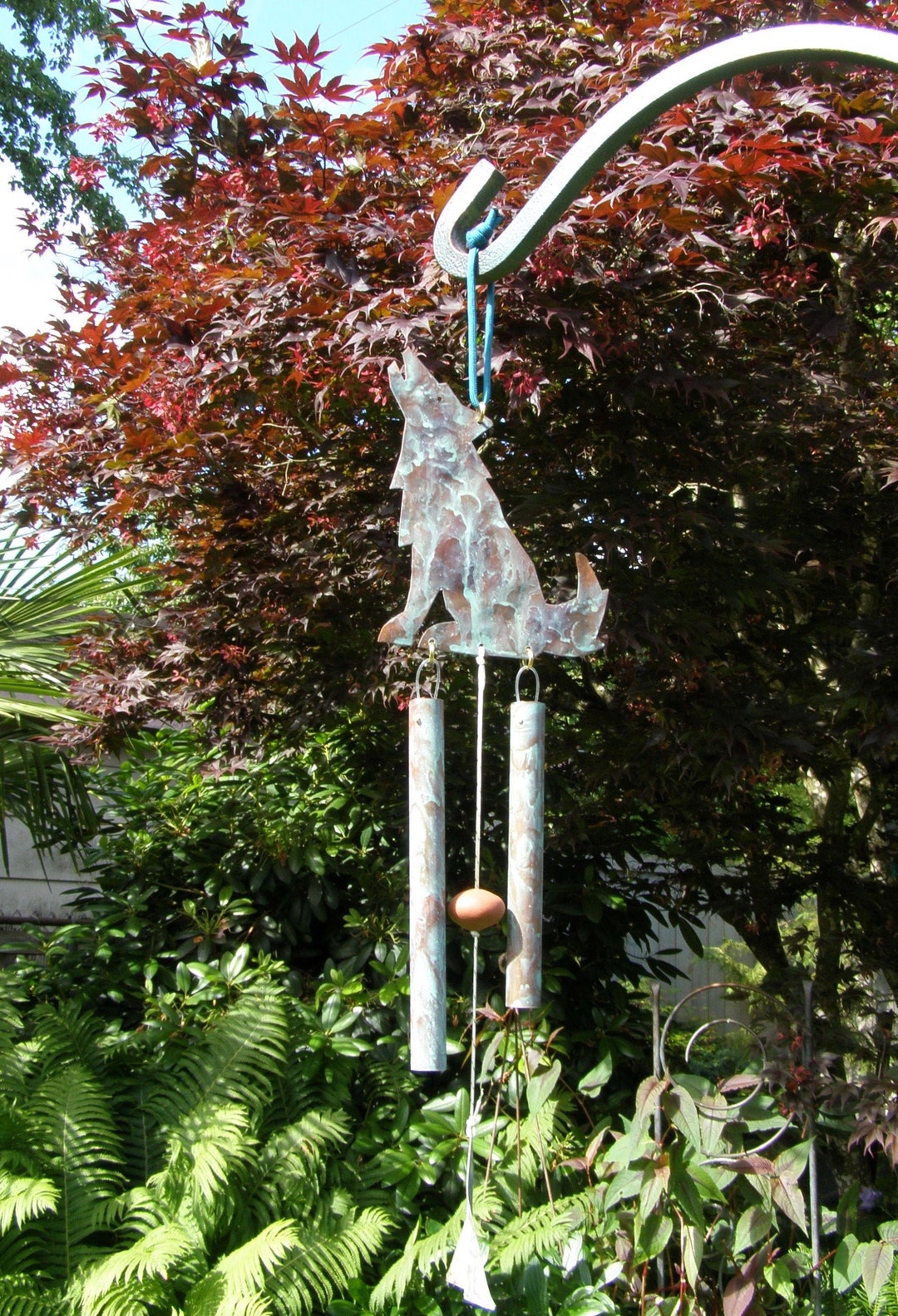 Wind Chime/ Howling Wolf Windchime / Dog Wind Chime / Outdoor - Etsy