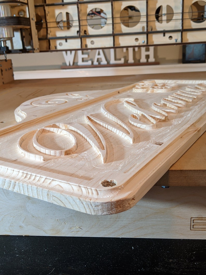 Beautiful Welcome Plaque for Home DXF SVG File for CNC Router Welcome ...