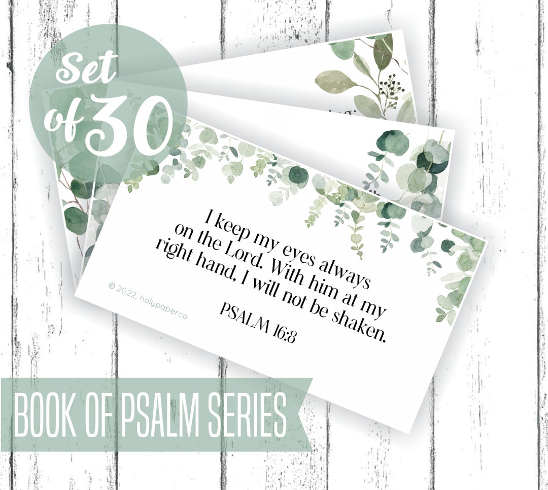 Psalm Scripture Card Set / Scripture Cards, Wallet Cards, Christian ...