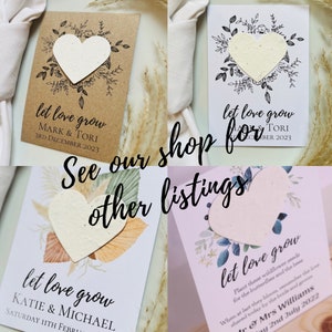 Wedding Favours - Plantable Wedding Favours - Seed Wedding Favours ...