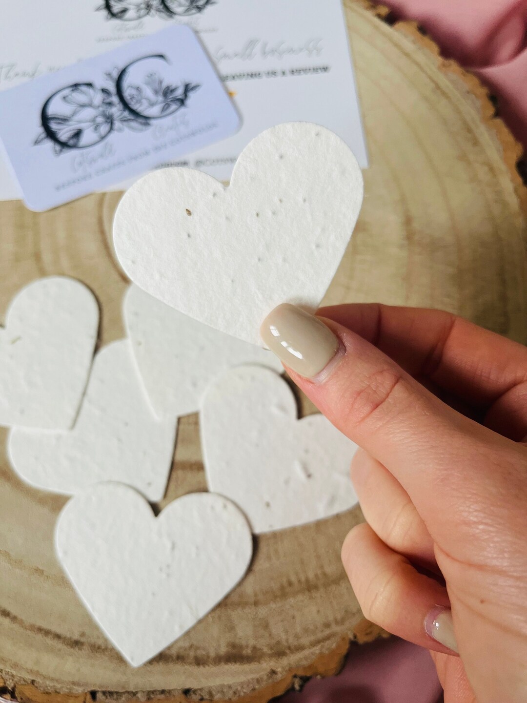 Paper Seed Hearts, Plantable Heart Paper, Biodegradable Eco Friendly ...