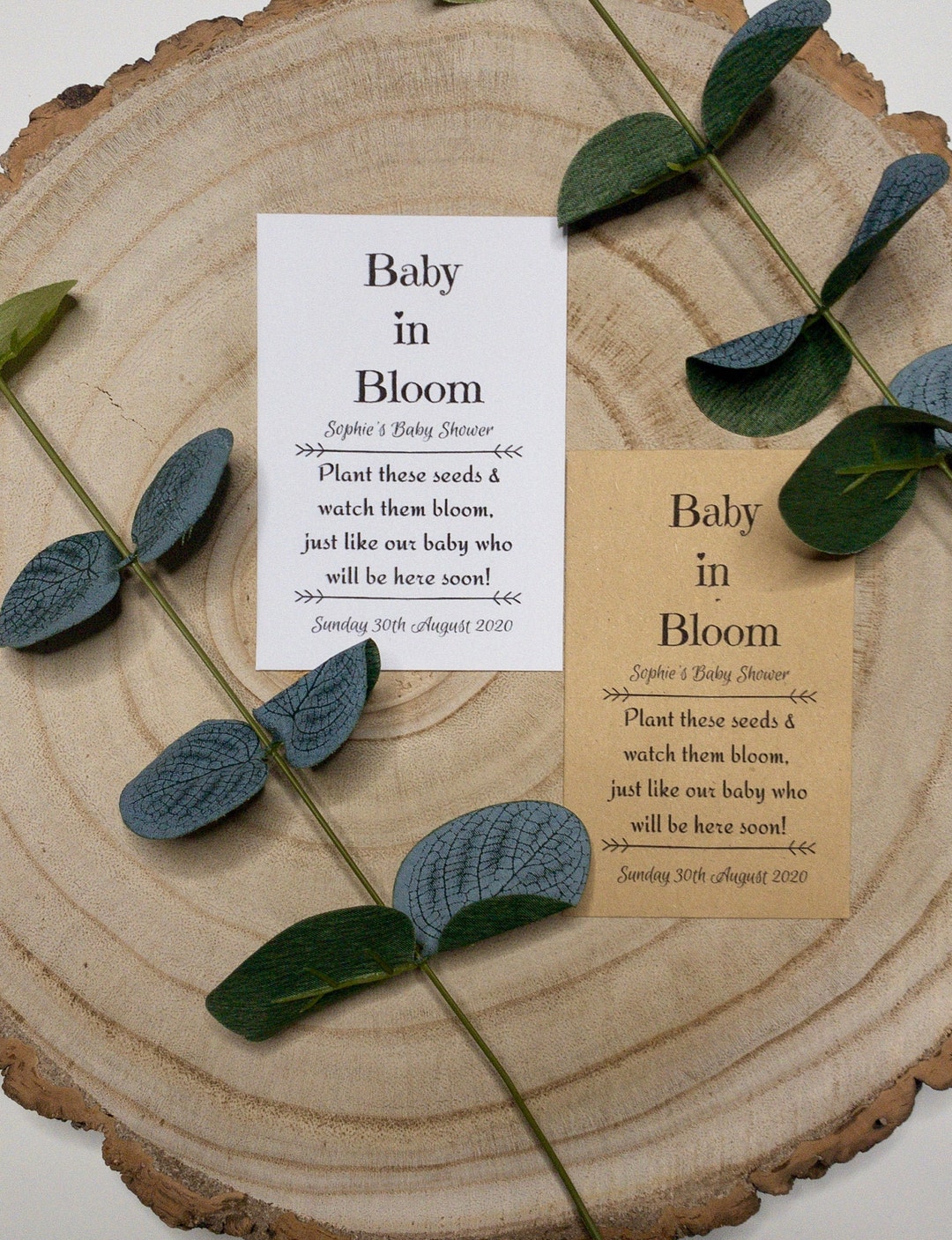 Personalised baby in Bloom Seed Packets X10 - Etsy UK