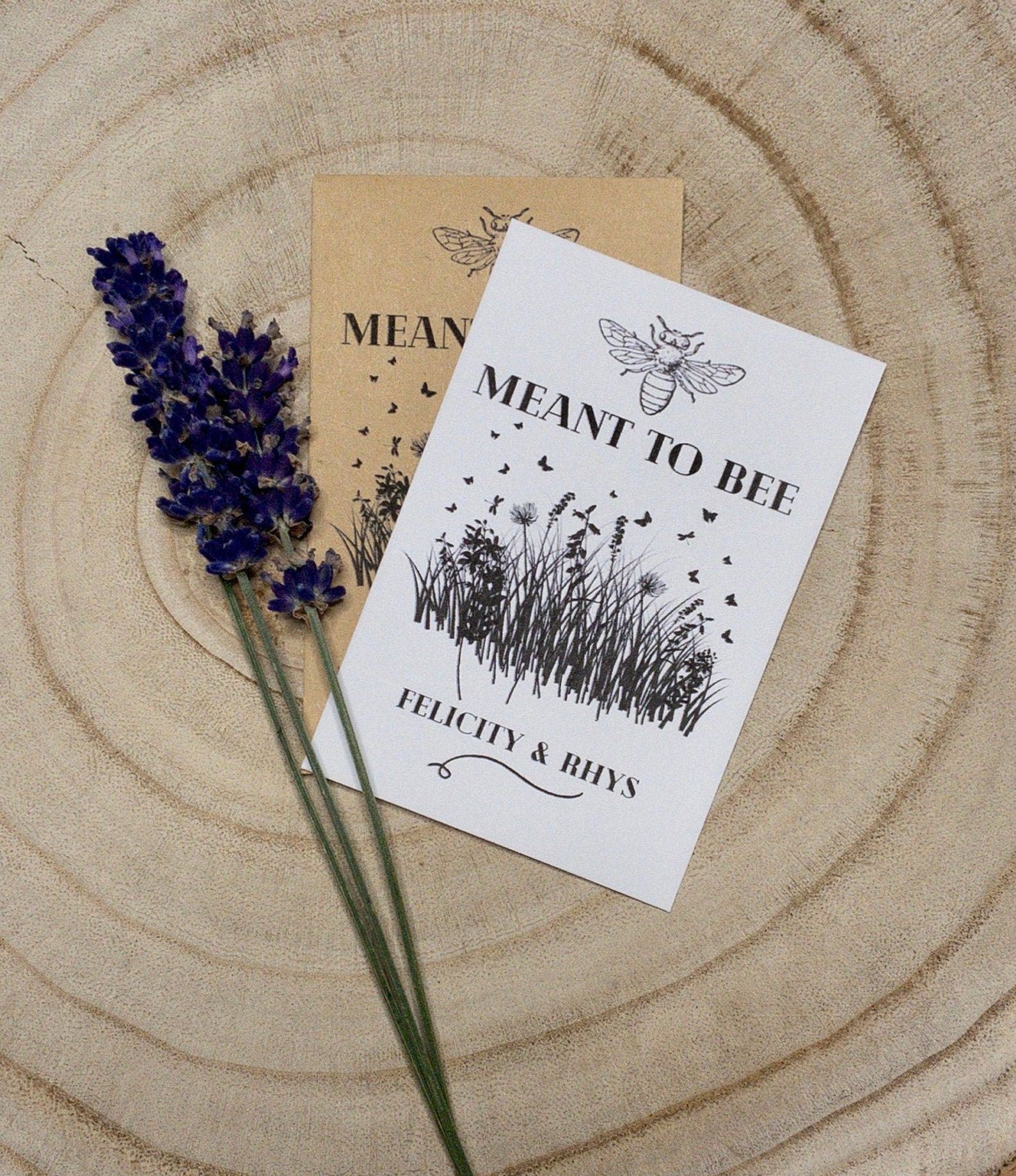 Personalised Meant to Bee Seed Packets x10 | Etsy
