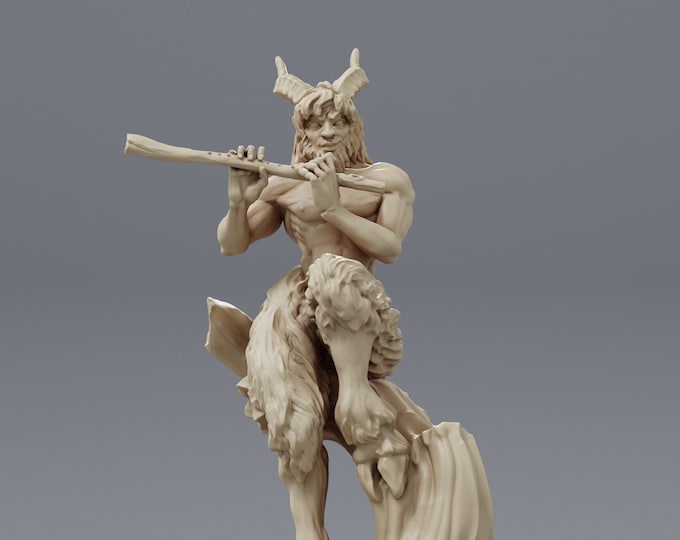 Satyr 28mm 32mm D&D Resin Miniature Dungeons and Dragons Roleplaying ...