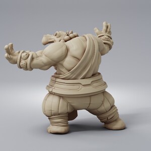 Giff Hippo Monk 32mm Resin Miniature Dnd Miniatures Dungeons & Dragons ...