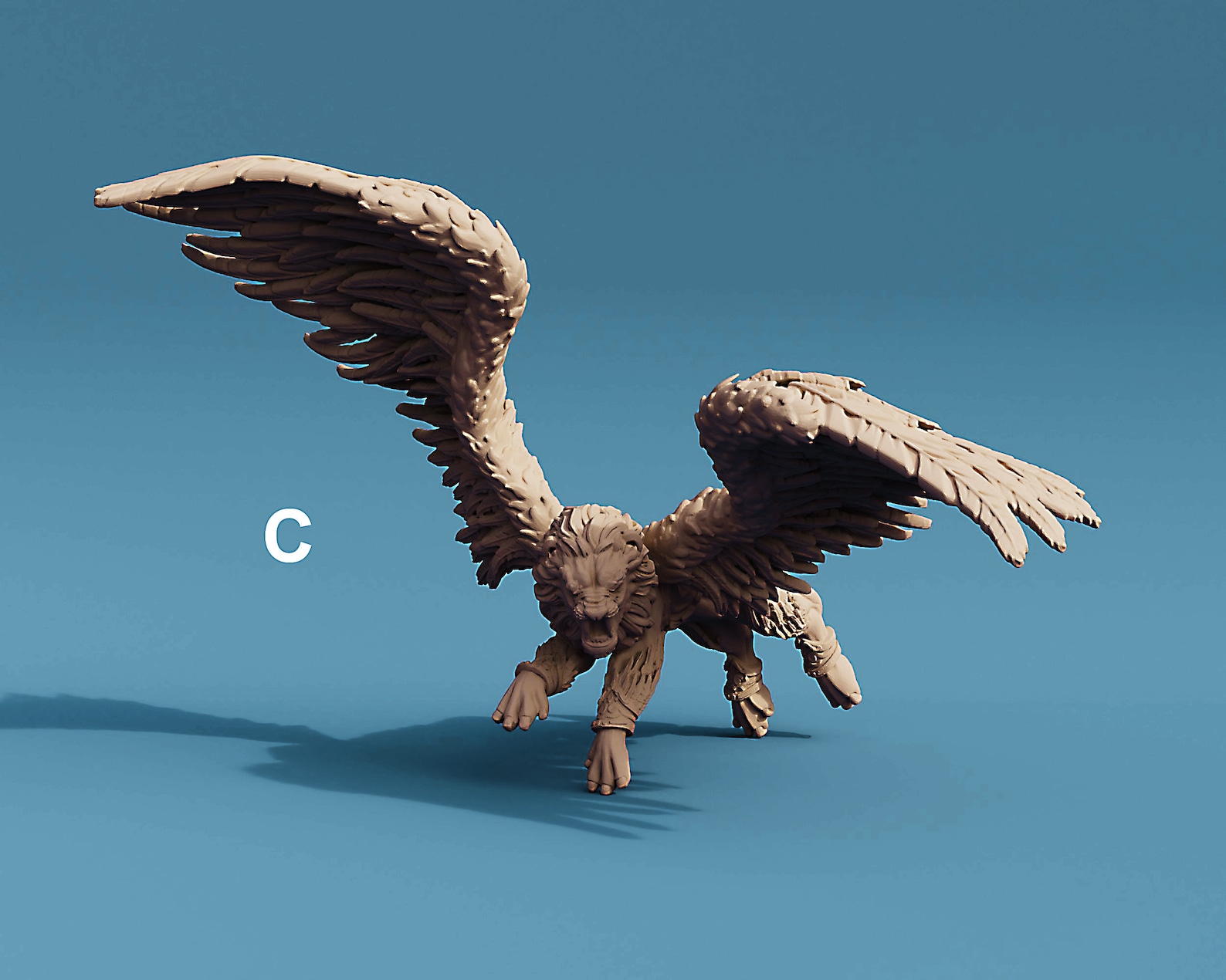 Winged Lion Resin Miniature Dnd Miniatures Dungeons & | Etsy