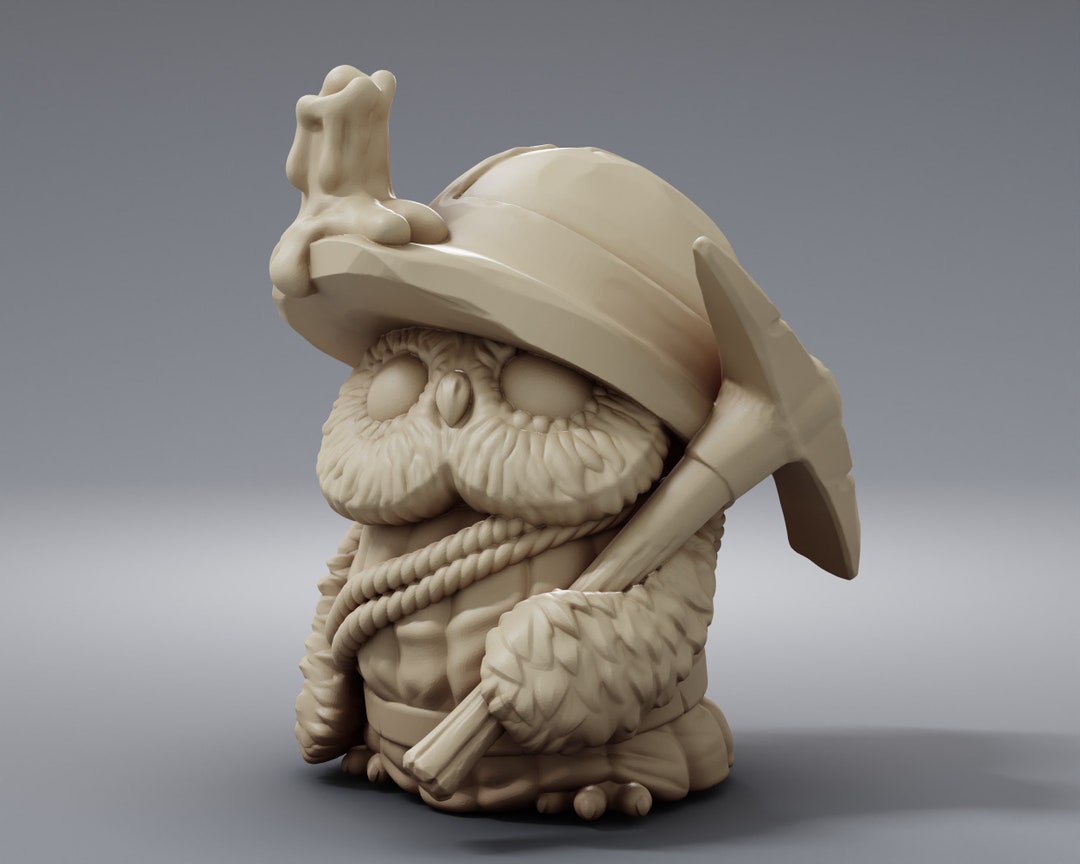 Owlkin Miner 32mm D&D Resin Miniature Dungeons and Dragons Pathfinder ...