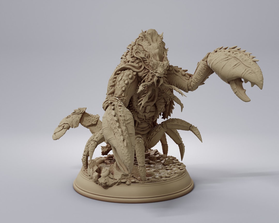 Giant Crab Monster - 32mm Resin Miniature Dnd Miniatures Dungeons ...