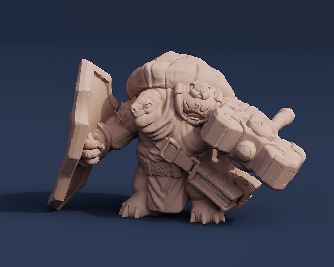 Tortle Paladin - Resin Miniature - Dnd Miniatures - Dungeons & Dragons ...