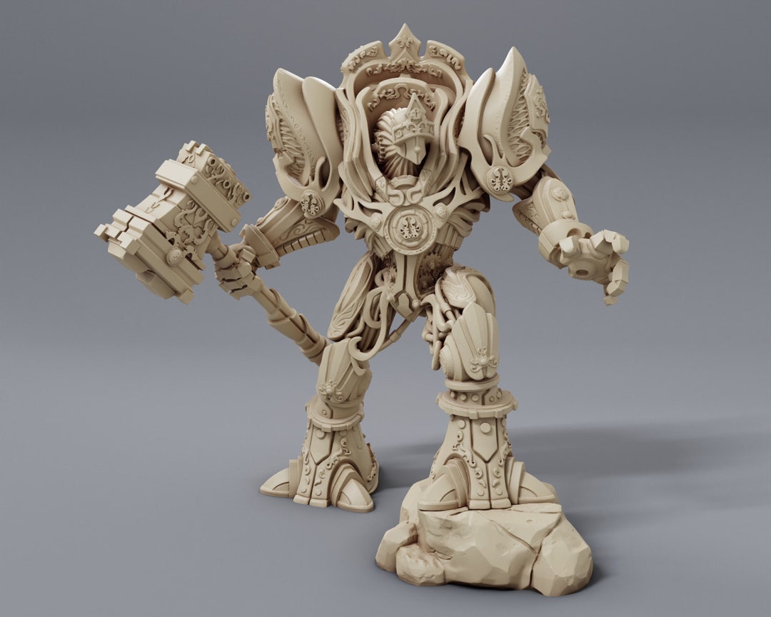 Knight Construct - Resin Miniature - Dnd Miniatures - Dungeons ...