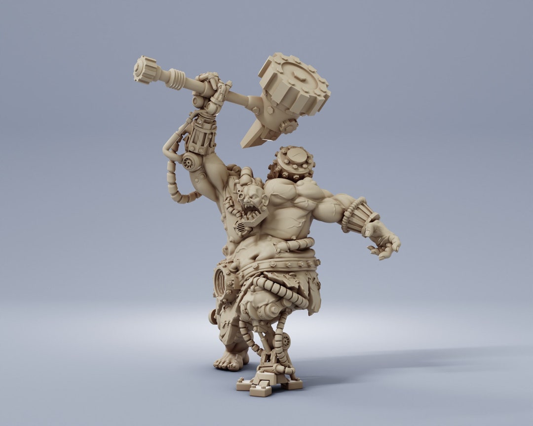 Giant Cyborg - Resin Miniature - Dnd Miniatures - Dungeons & Dragons ...