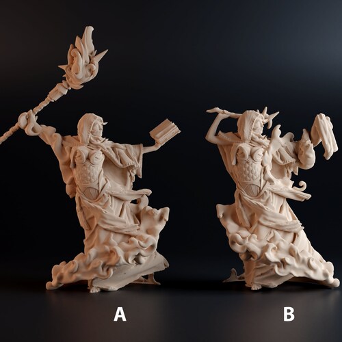 28mm Female Wizard Dnd Miniatures Dungeons & Dragons | Etsy