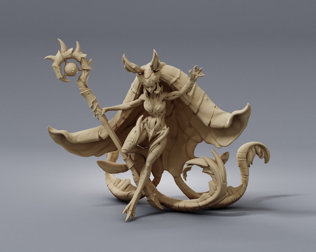 Mermaid Oracle Mage 32mm D&D Resin Miniature Dungeons and Dragons ...