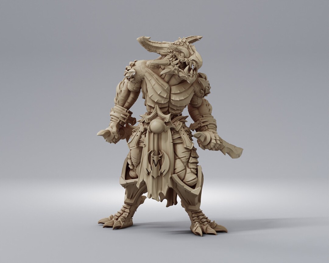 Dragonborn Marauder 32mm Resin Miniature Dnd Miniatures Dungeons ...