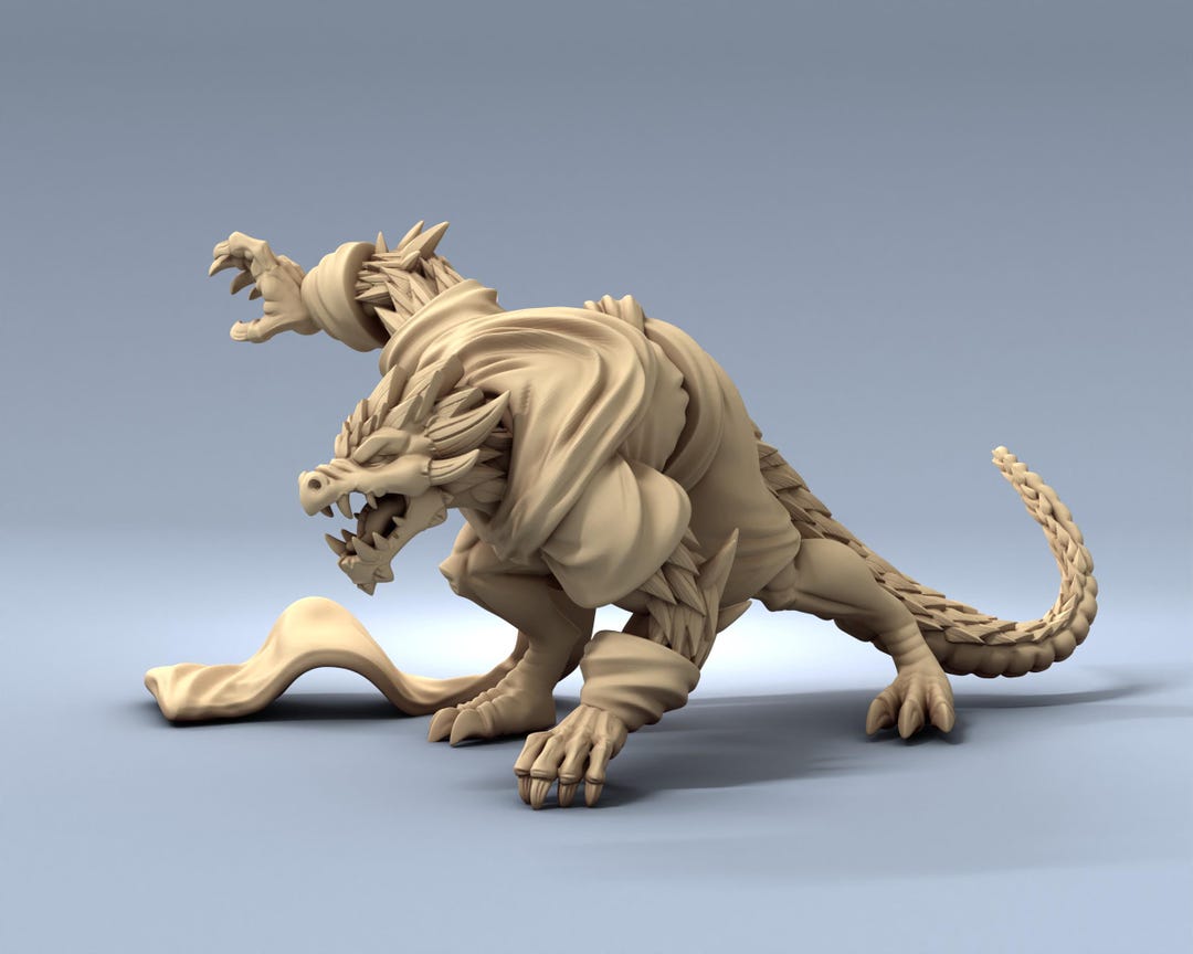 Dragonborn Bandit Raider - 32mm Resin Miniature Dnd Miniatures Dungeons ...