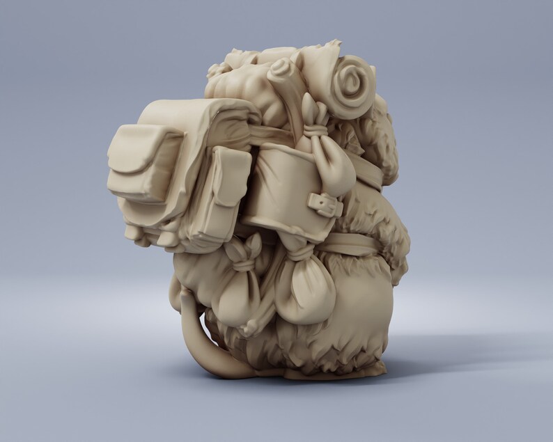 Giant Hamster Adventurer - Resin Miniature - Dnd Miniatures - Dungeons ...