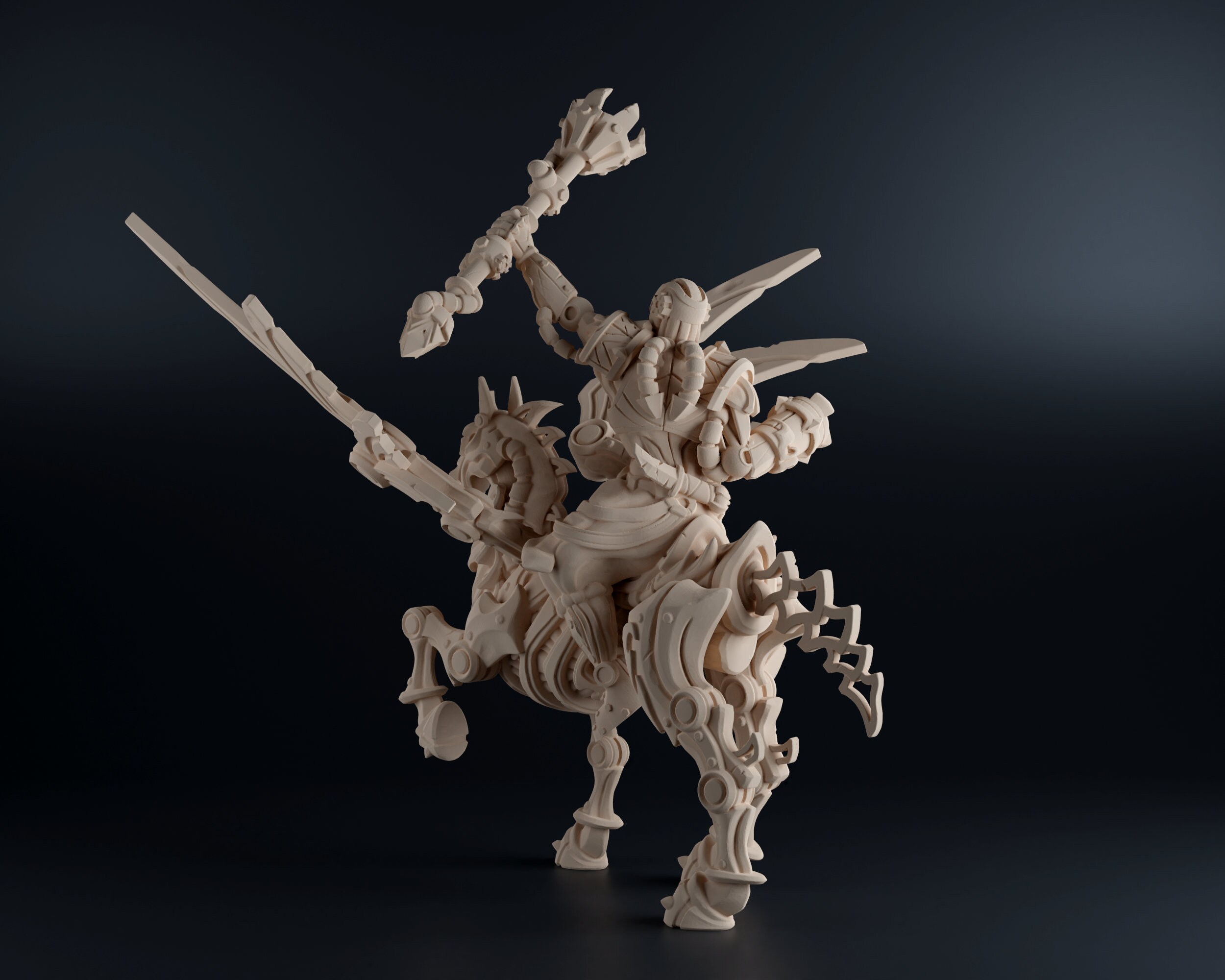 Knight Construct Pegasus Resin Miniature Dnd Miniatures | Etsy